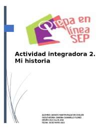 Actividad integradora 2. Interpretar el mundo - Docsity