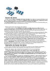 BASE DE DATOS RESUMEN - Docsity