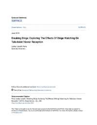 Research Binge-watching effects - Docsity