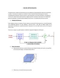 Calculos luminicos para una buena instalacion - Docsity