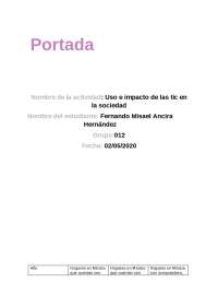 Actividad integradora 2 Modulo 1 - Docsity