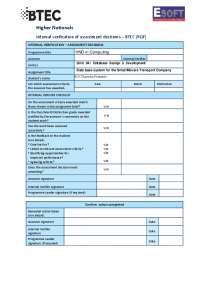 Database assignment fully complete | Assignments Database Management Systems (DBMS) | Docsity