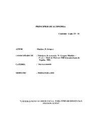 Capítulos del libro de mankiw del 13-20 - Docsity