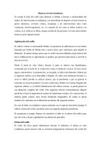 DISTOCIA CERVICAL SECUNDARIA - Docsity