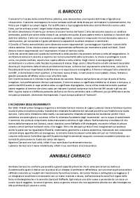 IL BAROCCO, CARRACCI, CARAVAGGIO E BERNINI - Docsity