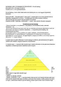 Appunti Economia degli intermediari finanziari (Private Banking)- Parte Oriani - Docsity