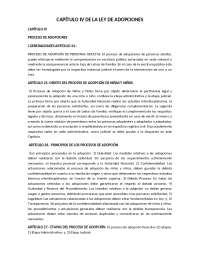LEY DE ADOPCIONES HONDURAS - Docsity