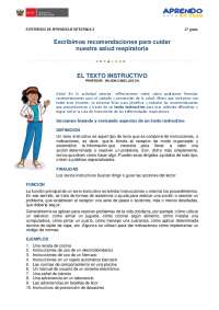 El Texto Instructivo - Docsity