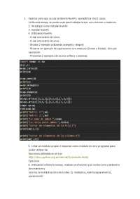 Tarea 6 de ejercicios de python - Docsity