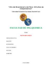 Manual para el uso del programa Maple - Docsity