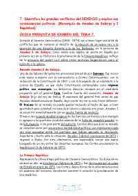 Tema 7 el sexenio democrático - Docsity