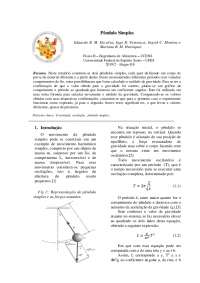 Relatório Pêndulo simples - Docsity