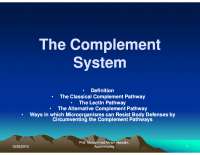 Complement system simplified notes - Docsity