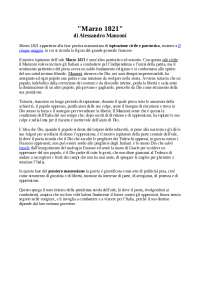 MARZO 1821 Alessandro Manzoni - Docsity