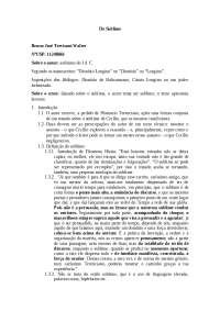 Fichamento - Do Sublime - Longino - Docsity