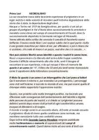 Riassunto Primo Levi - Docsity