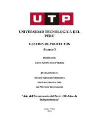 Gestion de proyectos utp - Docsity