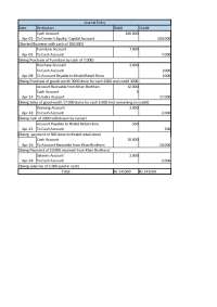 Journal Entry Exercise - Docsity