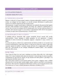 Schema su Primo Levi - Docsity