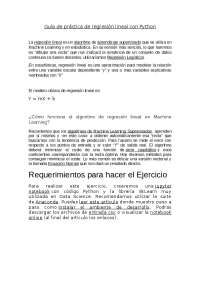 Requerimientos para hacer el Ejercicio Para realizar este ejercicio - Docsity