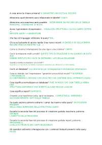 EIPASS PROGRESSIVE PROCEDURE E DOMANDE - Docsity