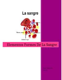 Los componentes de la sangre - Docsity