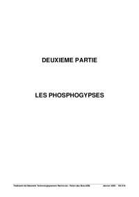 TRAITEMENT DU PHOSPHOGYPSE | Lectures Chimie | Docsity