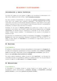Realismo y Naturalismo - Docsity