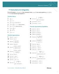 Formulas de Integrales - Docsity