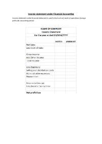 Income statement under financial accounting and variable costing - Docsity