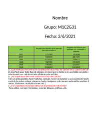 Actividad integradora 2 modulo 1 - Docsity
