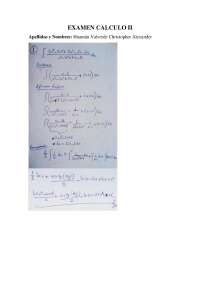 Examen de INTEGRALES - Docsity
