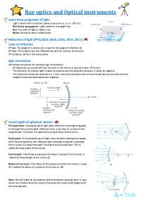 Ray Optics Notes Class 12 - Docsity