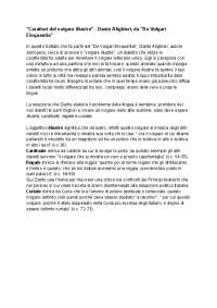 Caratteri del volgare illustre - Dante Alighieri - de vulgaris ...