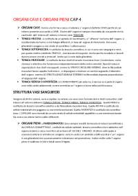 ANATOMIA UMANA APPUNTI SU ORGANI PIENI E CAVI - Docsity