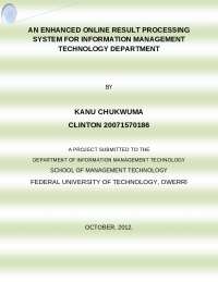 Design and implementation of an enhanced online result processing ...