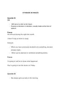 Inglês: Questões Verbo To Be | Resumos Inglês | Docsity