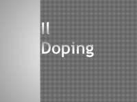 POWER POINT SUL DOPING - Docsity