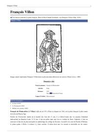 François Villon, Ballade des pendus | Lectures Littérature | Docsity