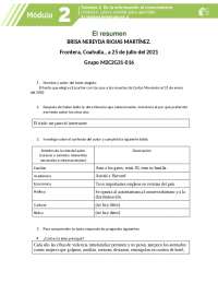 Actividad Integradora 4 del modulo 2 - Docsity