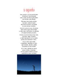 Analisi completa della poesia X AGOSTO di Giovanni Pascoli - Docsity