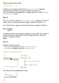 Il momento torcente. - Docsity