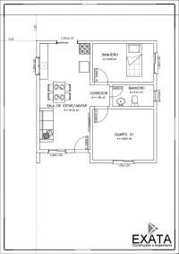 Planta layout - exemplo | Esquemas Arquitetura | Docsity