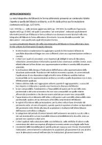 Nota integrativa in forma abbreviata | Sintesi del corso di Ragioneria ...