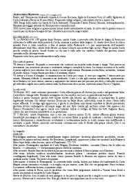 Manzoni SCHEMA RIASSUNTO - Docsity