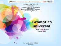 Presentación en pptx sobre la Gramática Universal - Docsity