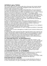 Struttura interno della Terra - Docsity