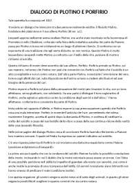 Analisi “Dialogo di Plotino e Porfirio” Giacomo Leopardi - Docsity