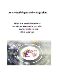 Modulo 8 actividad integradora 4 - Docsity