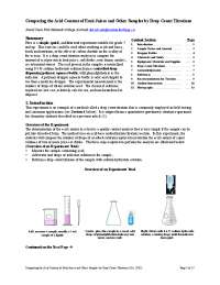 The determination of citric acid with three different types of fruit ...